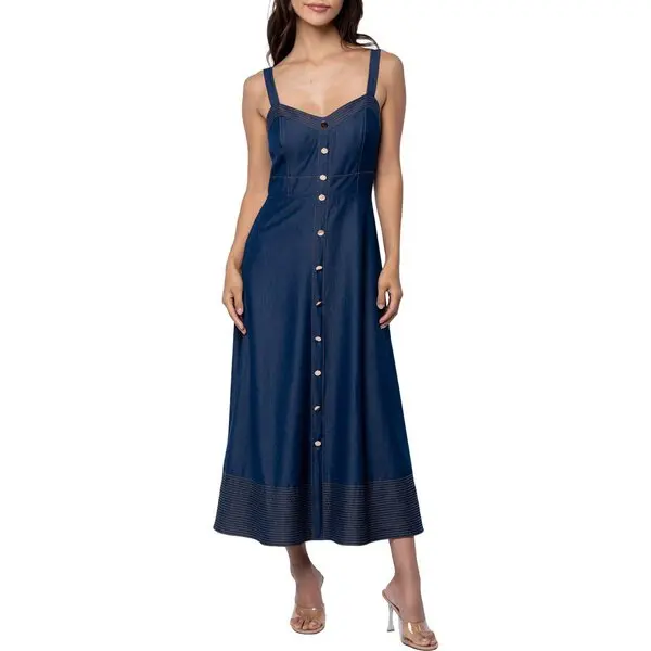 CIEBON Seamed Chambray Sundress