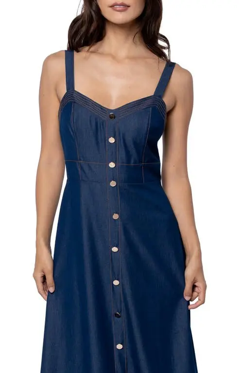 CIEBON Seamed Chambray Sundress