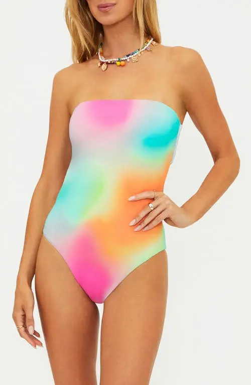 Beach Riot Stassia One-piece Swimsuit - Strawberry Sunset Ombre