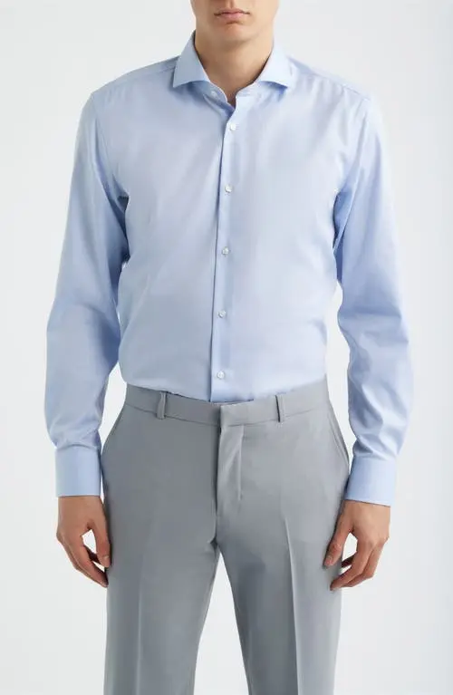 BOSS P-hank Slim Fit Cotton Dress Shirt - Light Pastel/blue