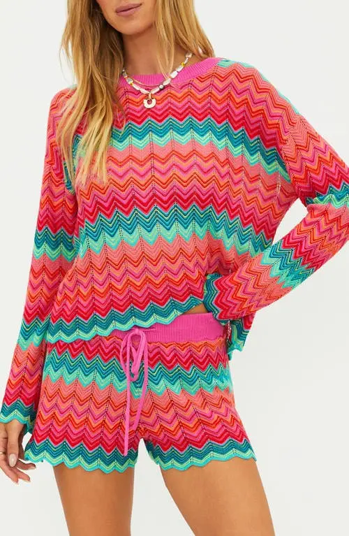 Beach Riot Beach Cover-up Sweater - Passion
