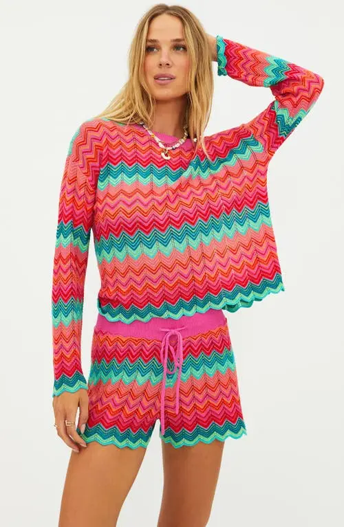 Beach Riot Beach Cover-up Sweater - Passion