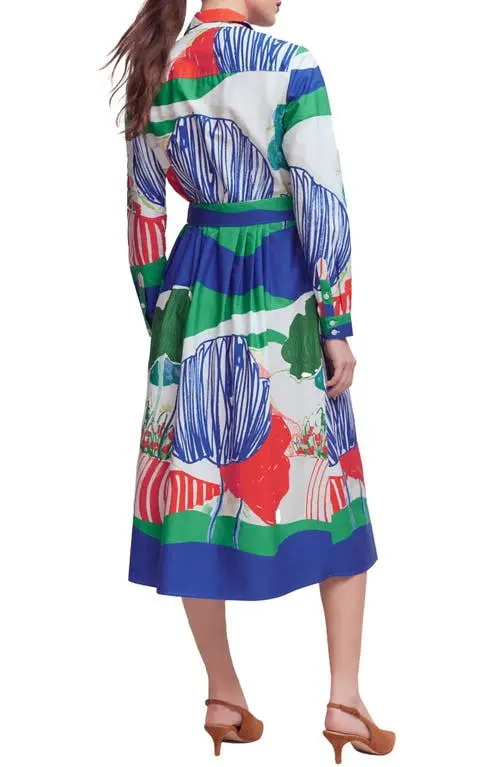 Boden Long Sleeve Midi Shirtdress