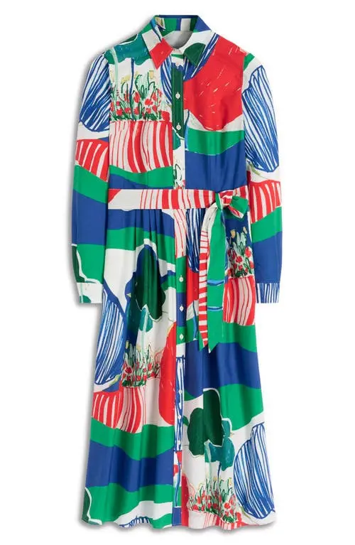 Boden Long Sleeve Midi Shirtdress
