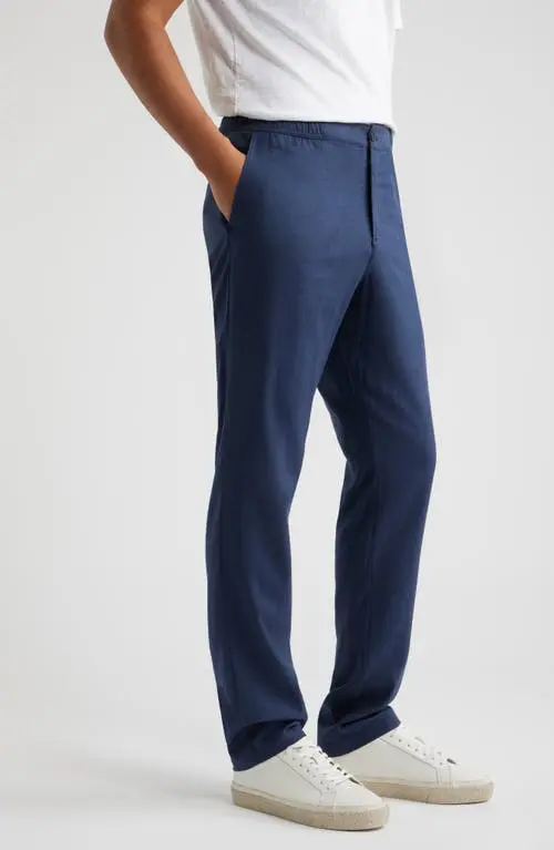 Bugatchi Aerolinen Linen Blend Pants - Navy