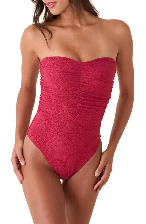 ANDIE Pana Strapless One-piece Swimsuit - Paprika