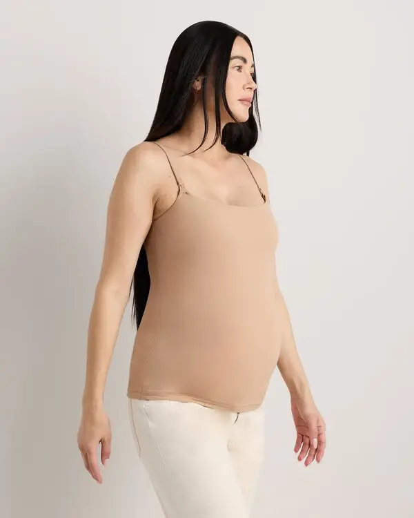 Quince Second Skin Nursing Tank Top - Sand