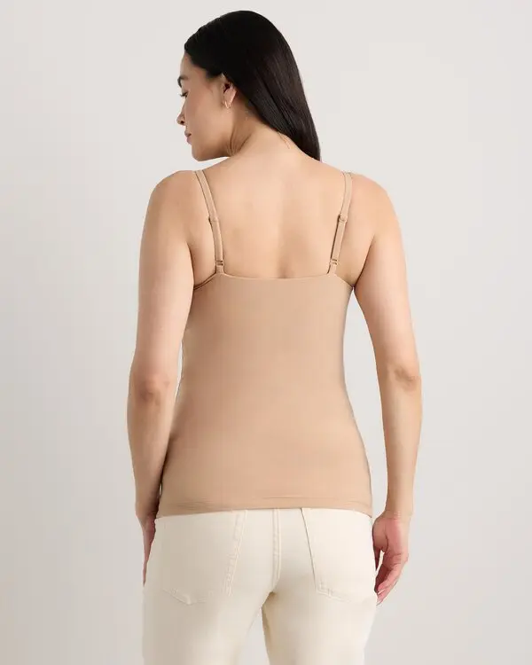 Quince Second Skin Nursing Tank Top - Sand