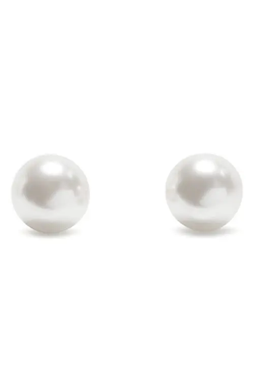 Kate Spade New York Faux Pearl Stud Earrings - Cream/gold