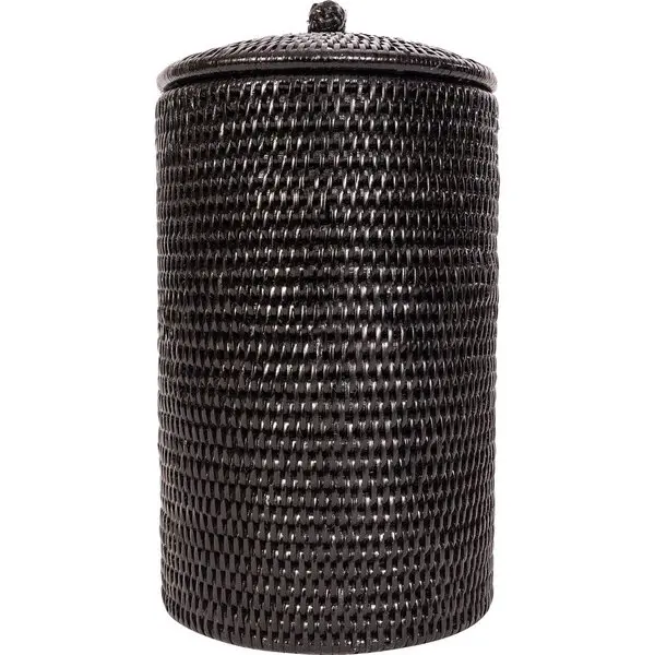 ARTIFACTS TRADING COMPANY™ Artifacts Rattan Double Toilet Roll Holder - Tudor Black