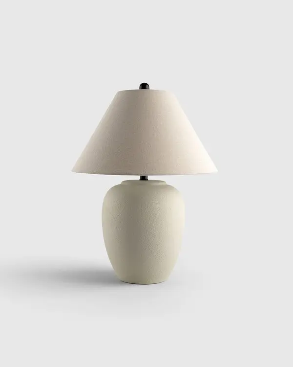 Quince Heritage Ceramic Table Lamp - Ivory