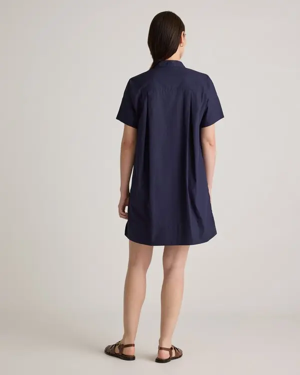 Quince Organic Cotton Short Sleeve Shirt Dress