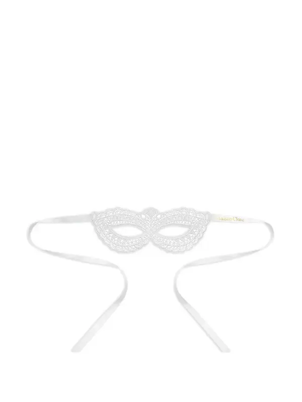 MAISON CLOSE Lace Mask - White
