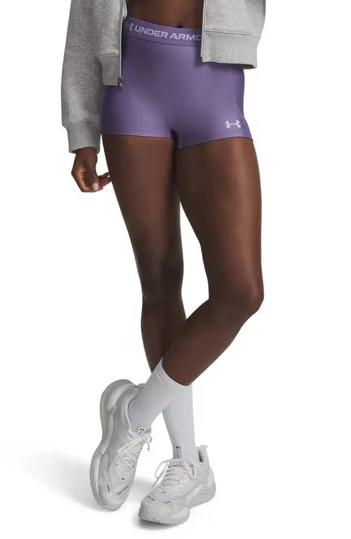 Under Armour Heatgear® Shorty 3-inch Shorts - Purple Luxe//purple Crest