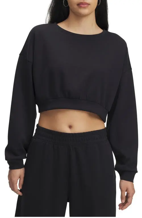 Under Armour Meridian Lounge Crop Sweatshirt - Black//black