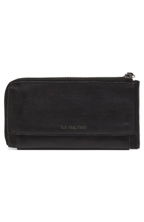 Free People We The Free Emerson Leather Wallet - Black