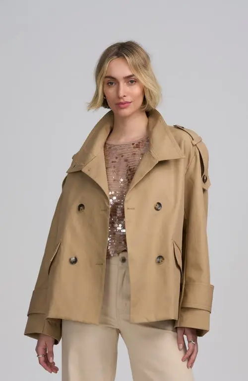 ELLE COLLECTION Cropped Trench