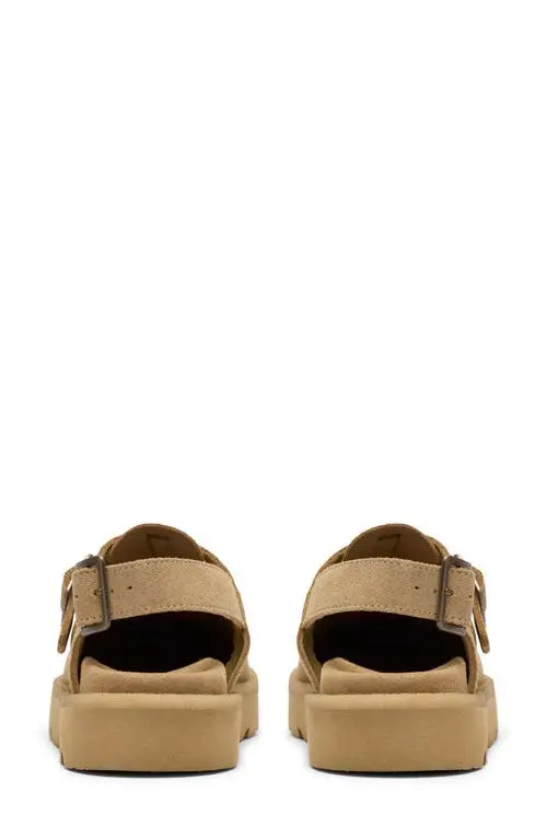 Clarks Meare Easy Slingback Mule - Maple Suede