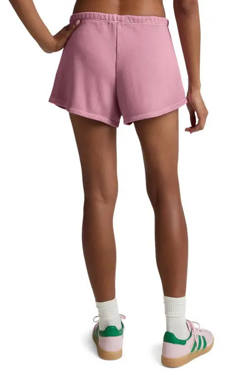 Beyond Yoga Cotton-blend Sweat Shorts - Washed Rich Raspberry