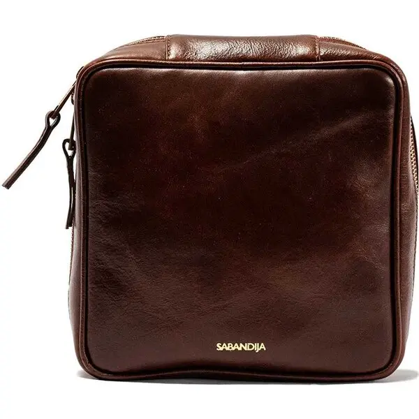 SABANDIJA Coffer Toiletry Bag - Tobacco