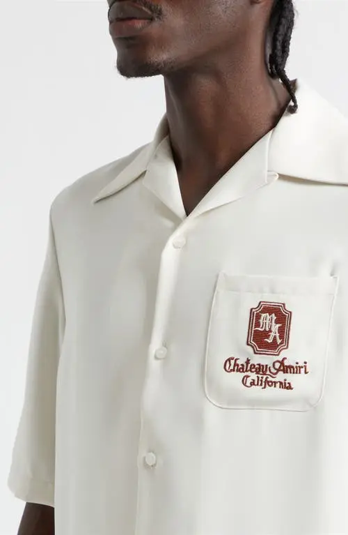 Amiri Chateau Embroidered Camp Shirt