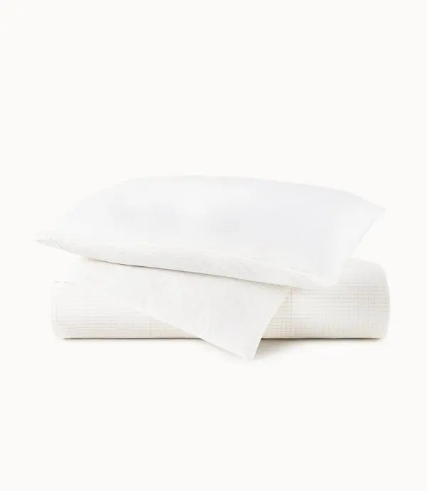 PEACOCK ALLEY Grid Duvet Cover