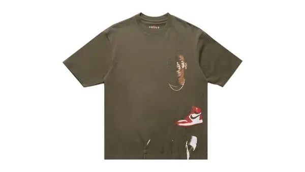 JORDAN Mj Statement 1985 Short Sleeve Crew Gel T-shirt - Medium Olive