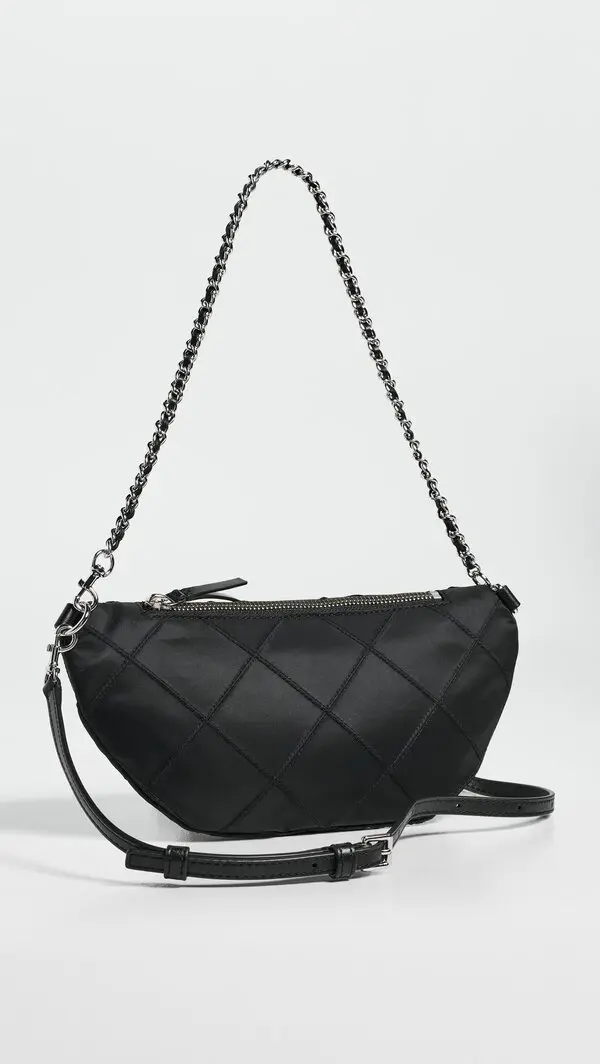 Tory Burch Fleming Nylon Belt Bag - Black