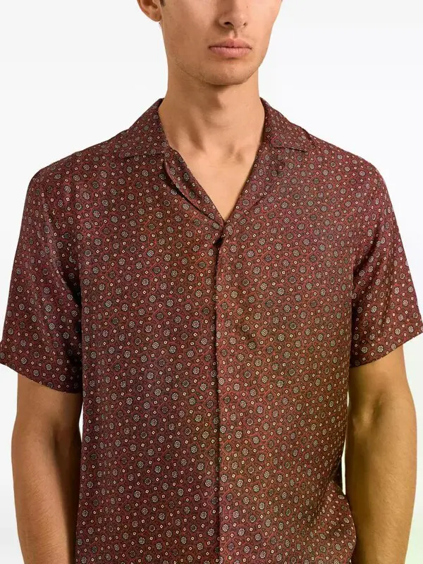Orlebar Brown Maitan Floral-print Shirt - Red