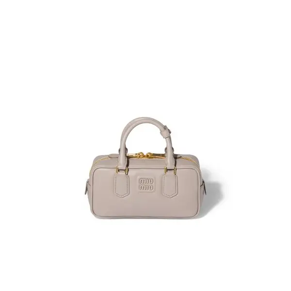 Miu Miu Arcadie Leather Bag - Pumice Stone