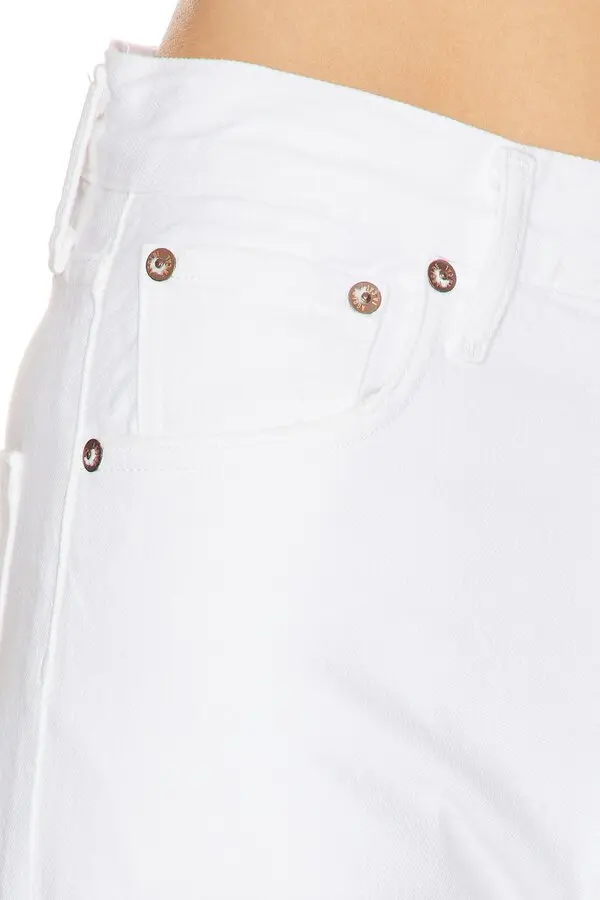 AGOLDE Ren High Rise Wide Leg Jeans - Marshmallow