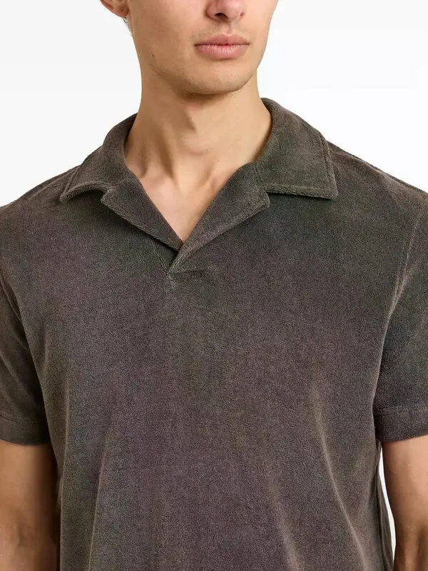 Orlebar Brown Terry Resort Short-sleeve Polo Shirt - Grey