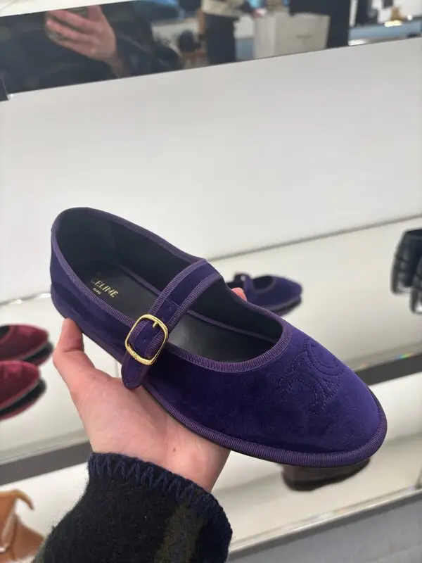 Celine Ve Triomphe Ballerina - Purple