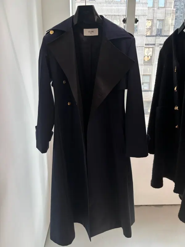 Celine Navy And Trench Coat - Black
