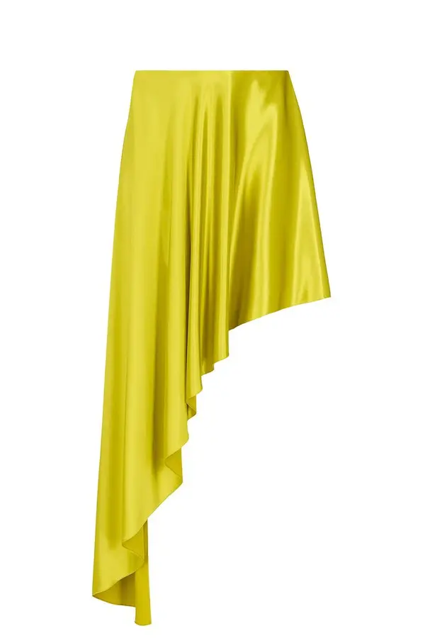 Alaïa Asymmetrical Skirt - Lime