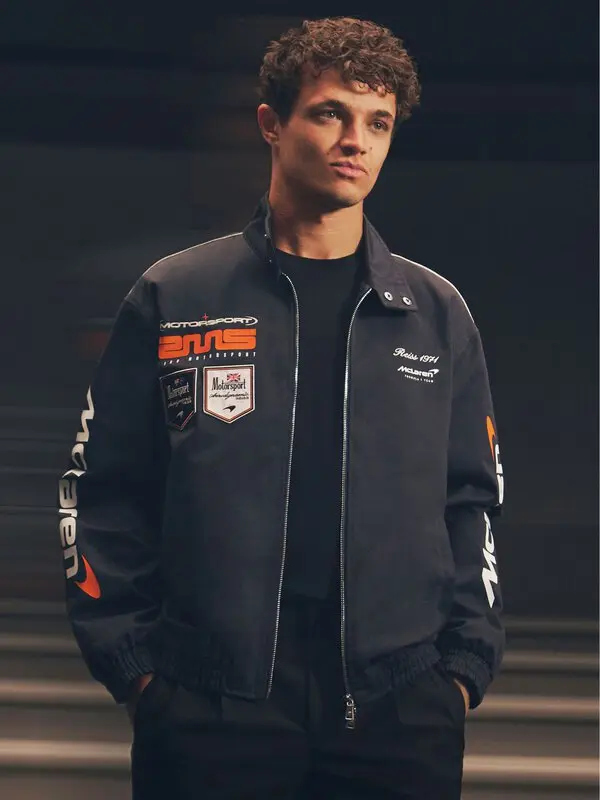 REISS X Mclaren F1 Team Mercermclaren Racing Logo Jacket-fit - Navy
