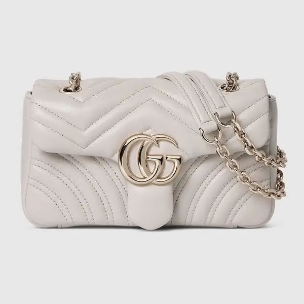 Gucci Gg Marmont Small Shoulder Bag - Grey