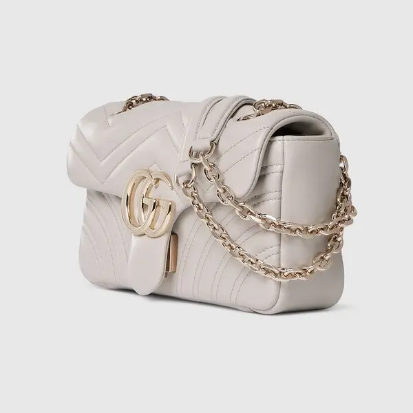 Gucci Gg Marmont Small Shoulder Bag - Grey