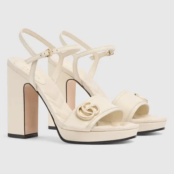Gucci Platform Sandal With Double G