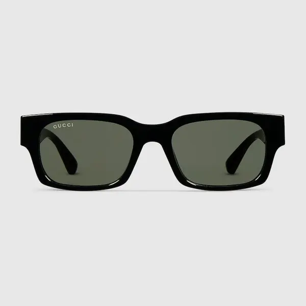Gucci Rectangular Frame Sunglasses - Black