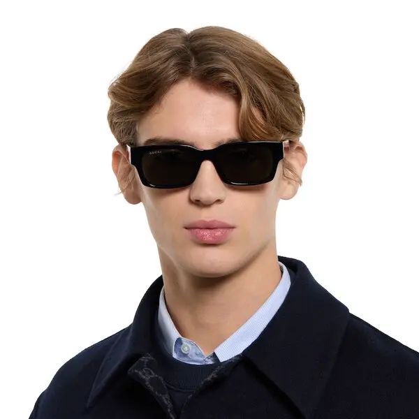 Gucci Rectangular Frame Sunglasses - Black