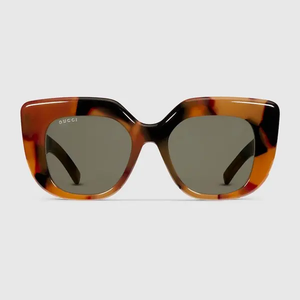 Gucci Square Frame Sunglasses - Brown