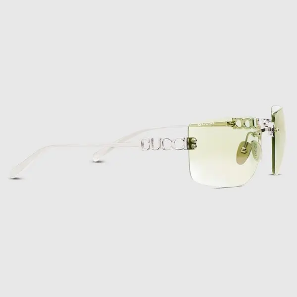 Gucci Frameless Square Sunglasses - Silver