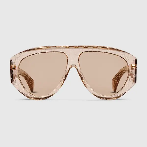 Gucci Mask Frame Sunglasses - Brown