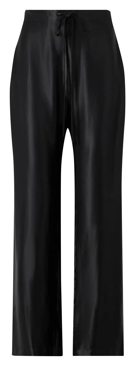 Khaite Rohen Satin Pants - Black