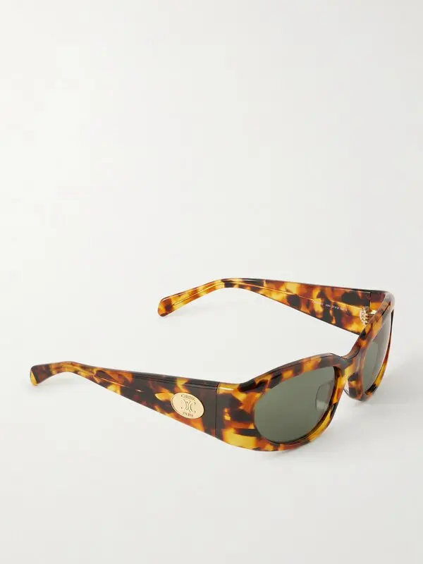 Celine Journey Round-frame Sunglasses - Tortoiseshell