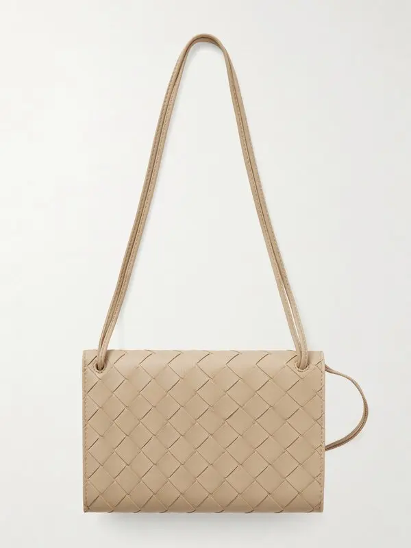 Bottega Veneta Andiamo Intrecciato Leather Pouch