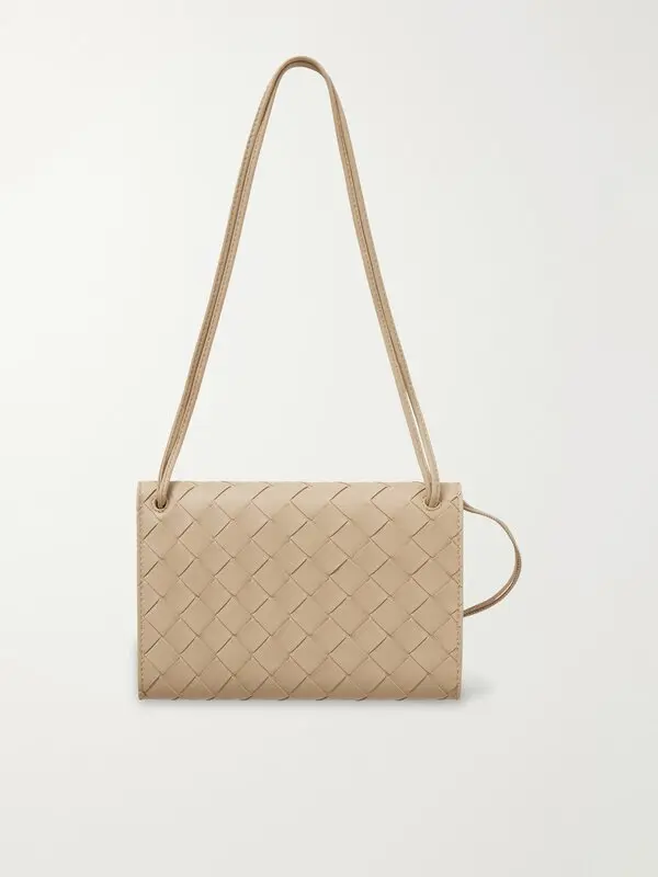 Bottega Veneta Andiamo Intrecciato Leather Pouch