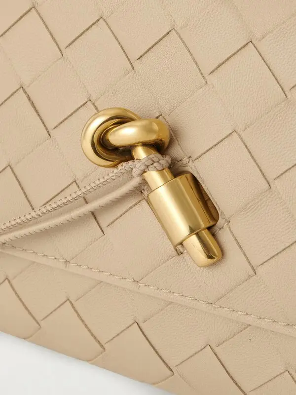 Bottega Veneta Andiamo Intrecciato Leather Pouch