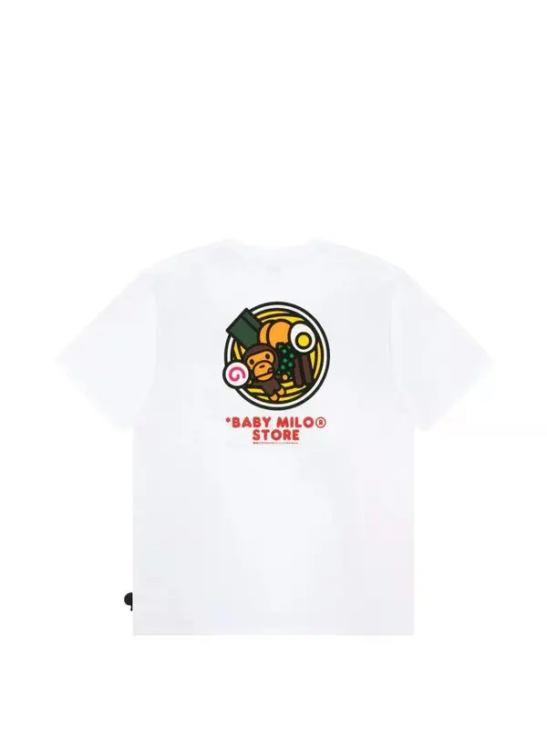 A BATHING APE Ramen-print T-shirt - White